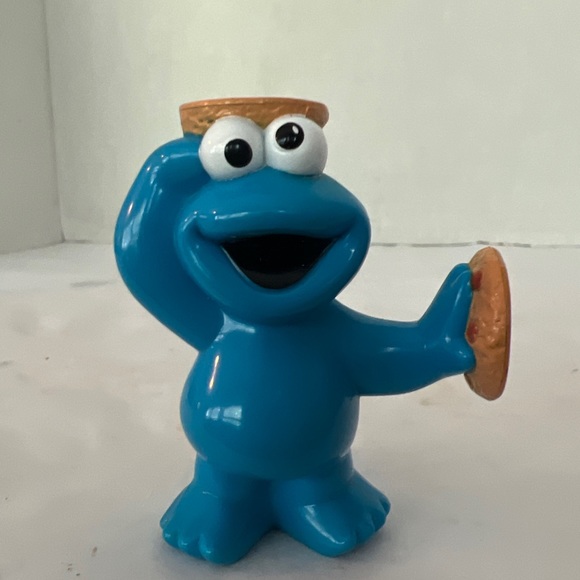 Sesame Street | Toys | 25 Cookie Monster 208 Mattel Pvc Action Figure ...